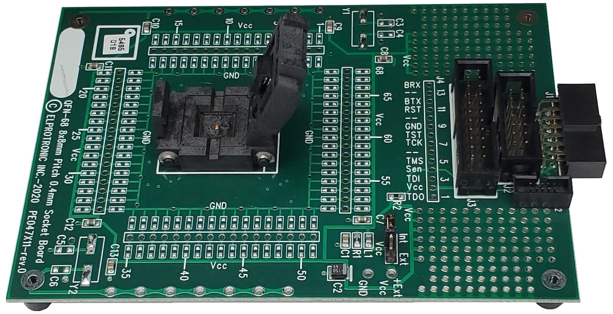 QFN-68 | QFN-68 8x8 mm Universal Socket Board | Elprotronic